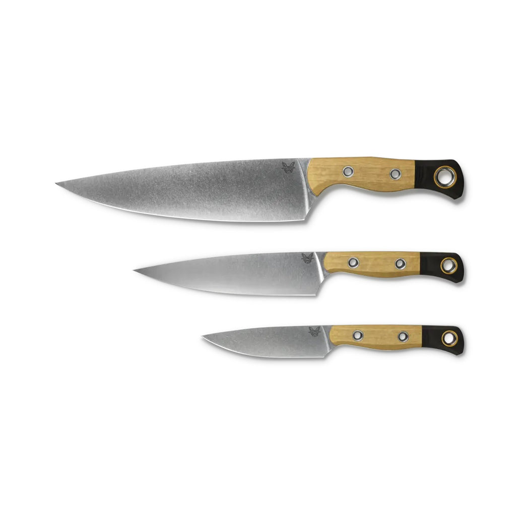 Benchmade Cutlery 3-Piece Set Kitchen Knives 4000-02 Maple Valley CPM ...