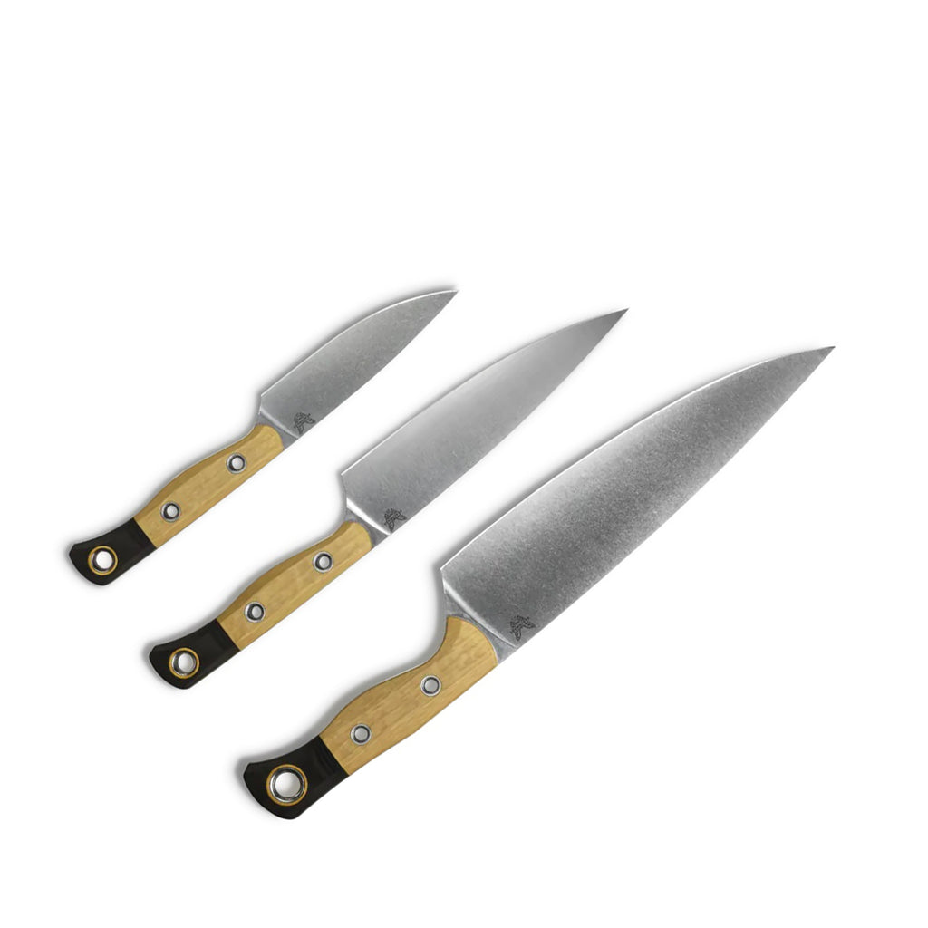 Benchmade Cutlery 3-Piece Set Kitchen Knives 4000-02 Maple Valley CPM ...