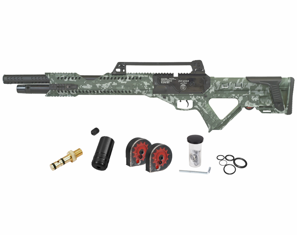 Hatsan Invader Semi-Auto .25 Cal Side Bolt 900 FPS 38 FPE PCP Air Rifl ...
