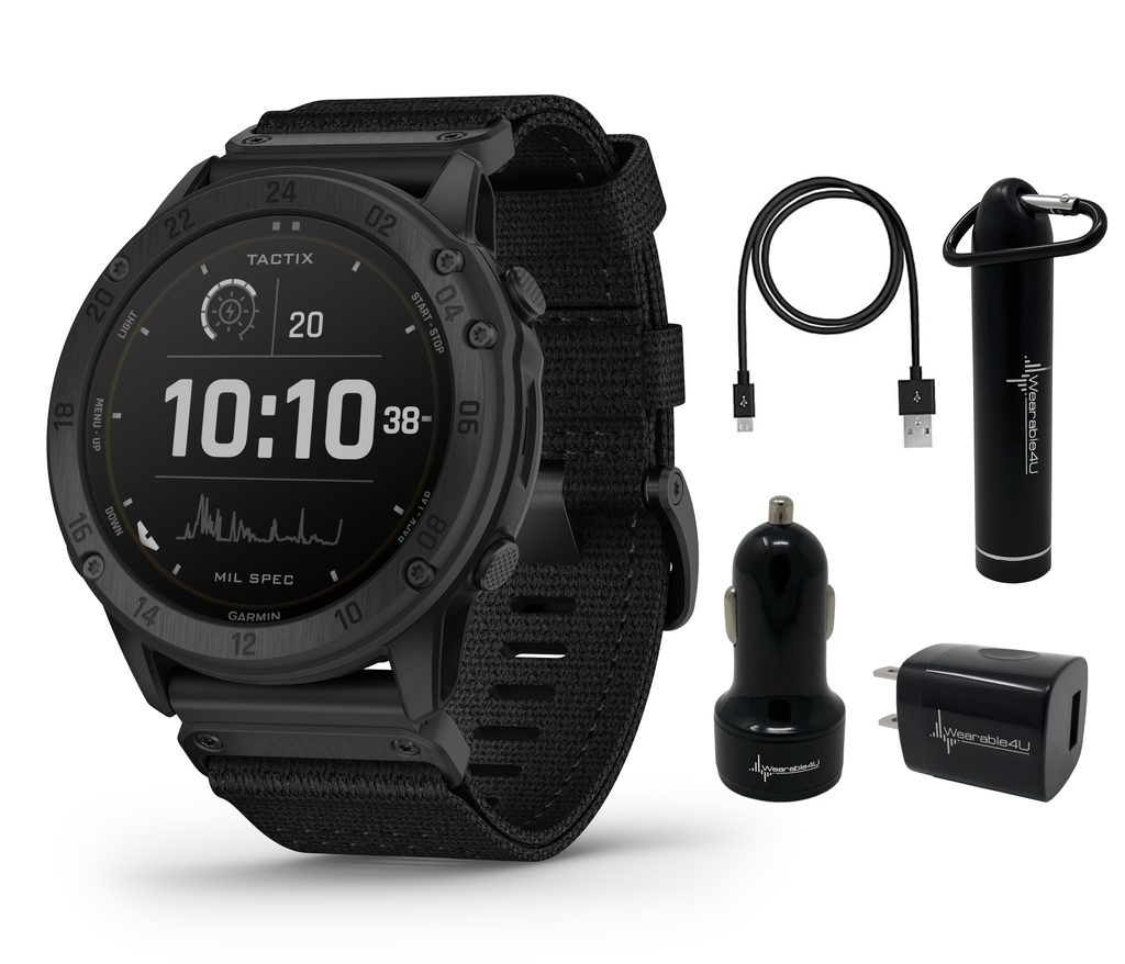 Garmin tactix Delta Tactical Military GPS Smartwatch with Wearable4U B ...