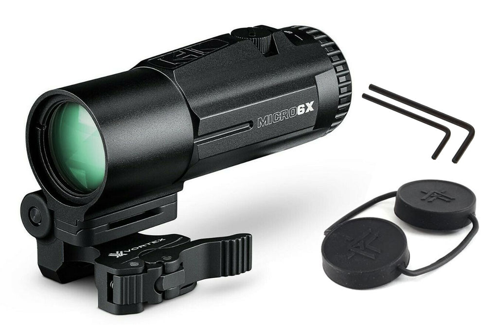 Vortex Optics Micro 6X Magnifier with Quick-Release Flip Mount V6XM ...