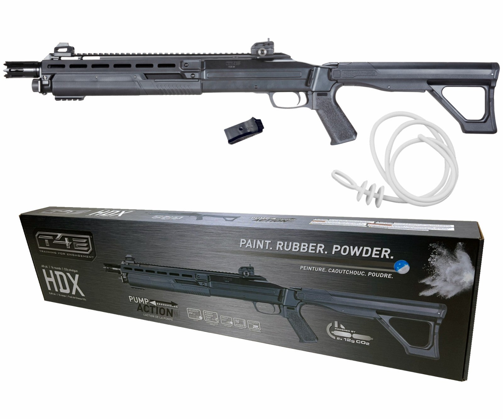 Umarex T4E HDX Pump Action .68 Caliber Paintball Marker Rifle (2292141 ...