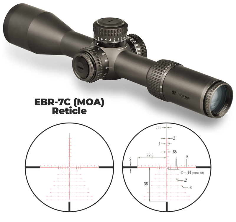Vortex Optics Razor HD Gen II 4.5-27x56 FFP Riflescope EBR-7C MOA, 34m ...