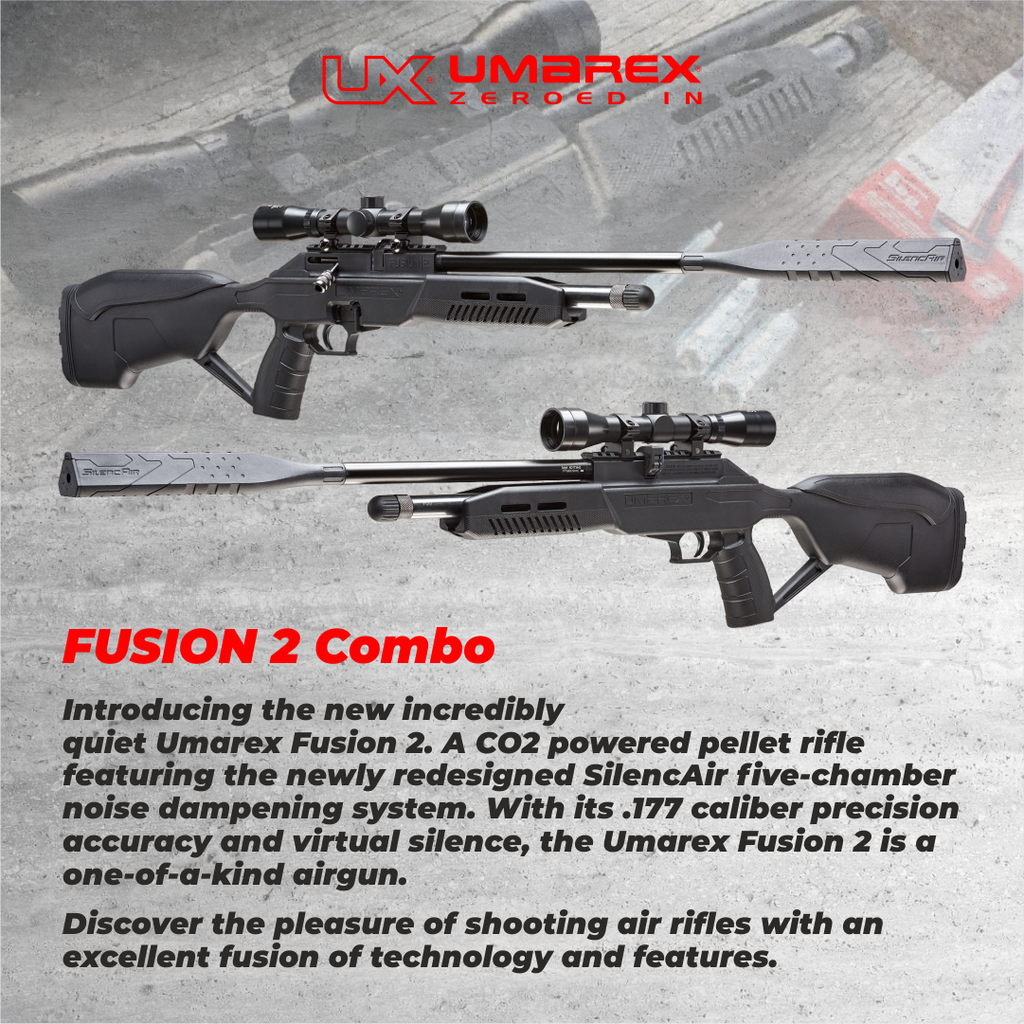 Umarex Fusion 2 Quiet CO2 .177 Cal Bolt Action Air Rifle (2251365 ...