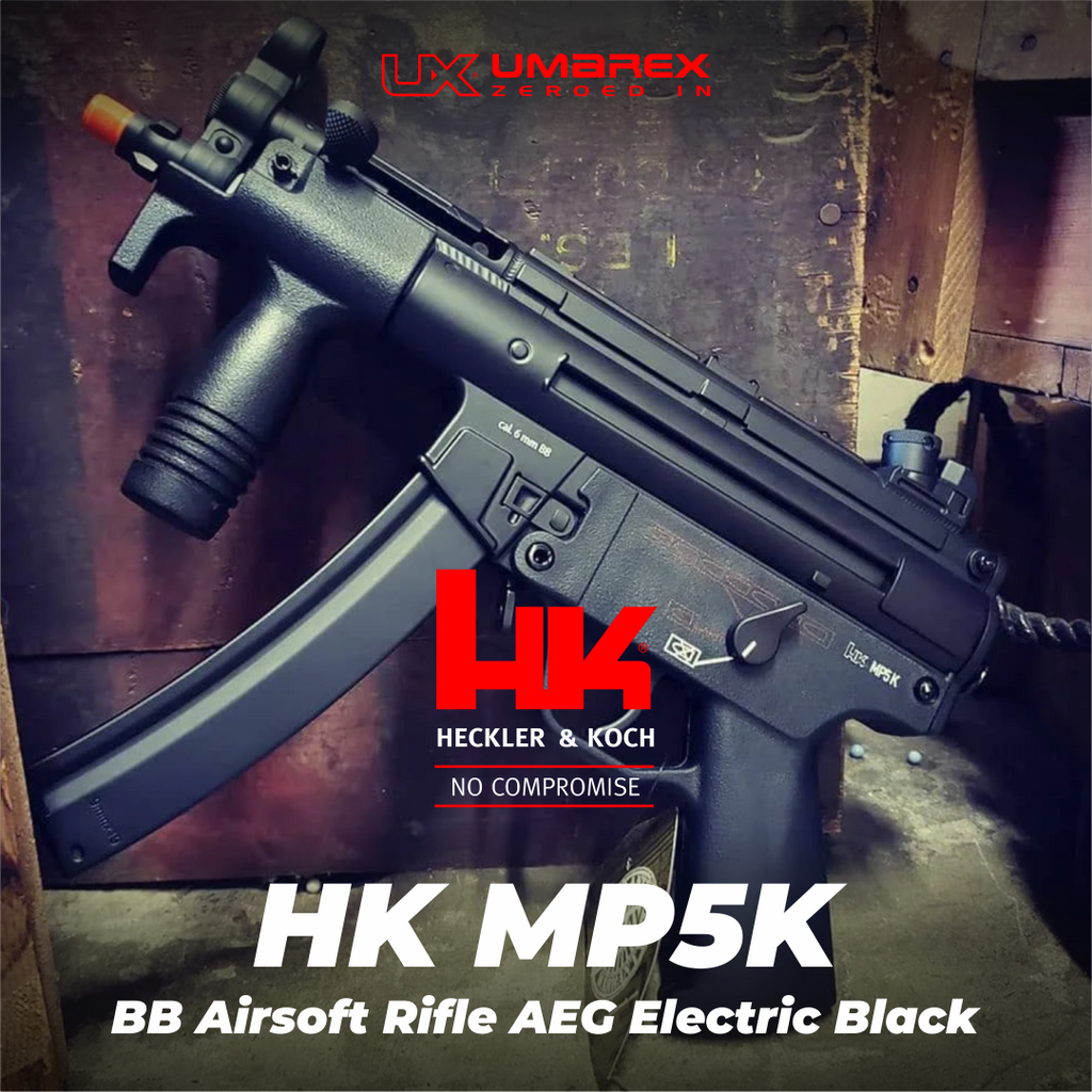 Umarex Heckler & Koch HK MP5K Airsoft Rifle Black, Multi with Wearable ...